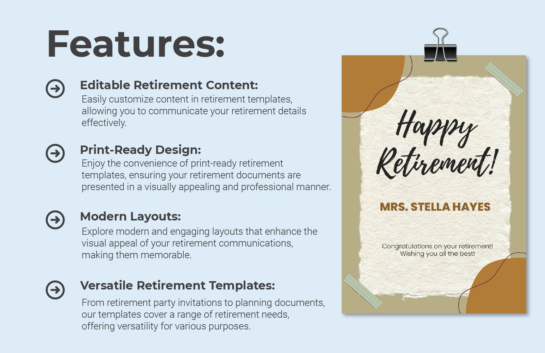 Free Retirement Card Template - Download in Word, Google Docs, PDF ...