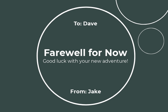 Leaving Good Luck Card Template in Word | Template.net