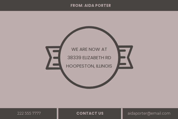 Home Change of Address Card Template - Illustrator, Word, PSD, PDF ...