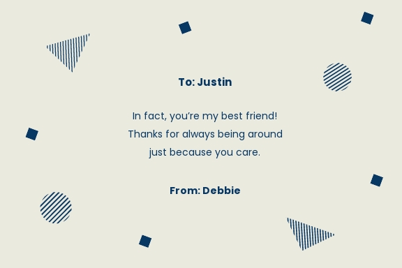 Free Modern Friendship Card Template - Google Docs, Illustrator, Word ...