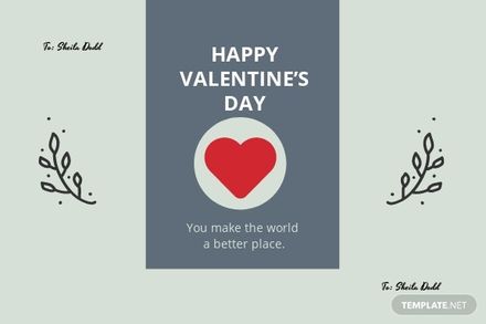 Free Simple Love Card Template - Google Docs, Word, Apple Pages ...