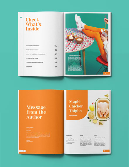 Online Recipe Cookbook Template - InDesign, Word | Template.net