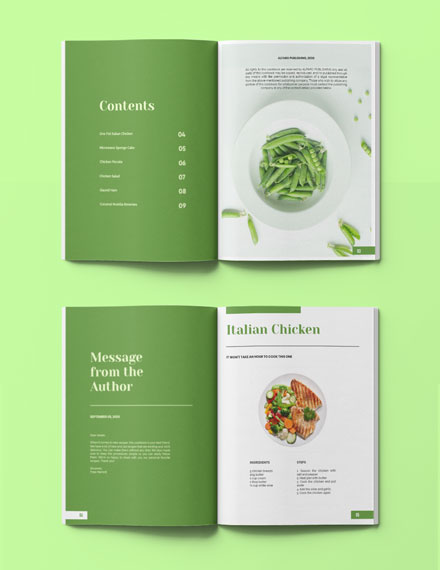 Free Simple Online Cookbook Template - InDesign, Word | Template.net