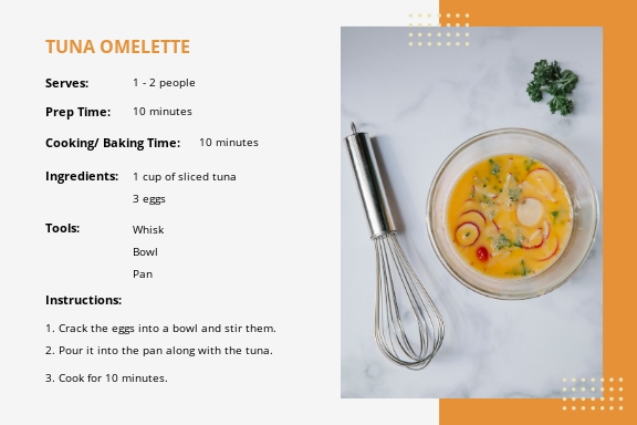Commercial Kitchen Recipe Card Template [Free JPG] - Illustrator, Word ...