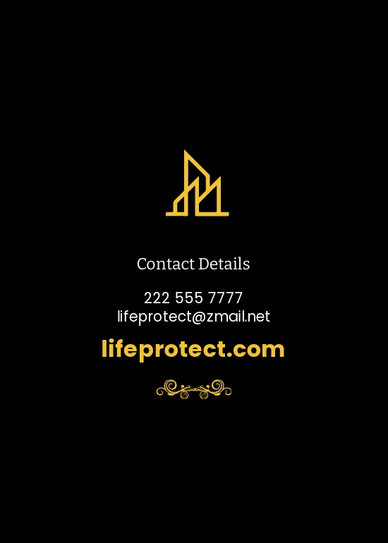 Free Elegant Insurance Card Template - Illustrator, Word, PSD ...