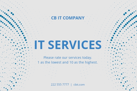 FREE Sample IT Services Rate Card Template in Illustrator, Word, PSD ...
