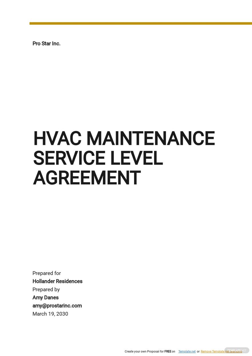 Maintenance Agreement Template - Google Docs, Word, Apple Pages ...