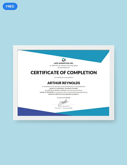 Computer Training Certificate Template - Edit Online & Download Example ...