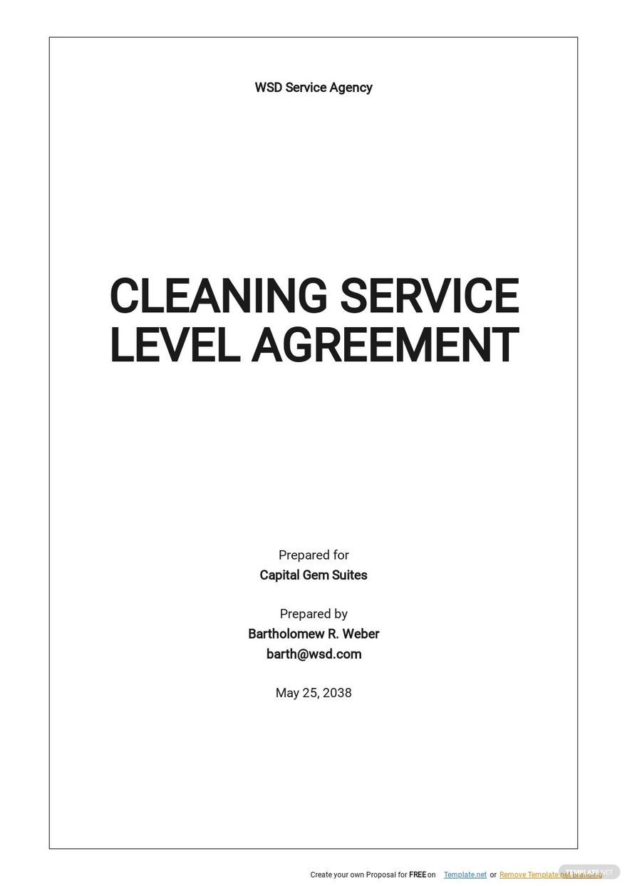 Service Level Agreement Sla Template Ms Wordexcel Templates Vrogue