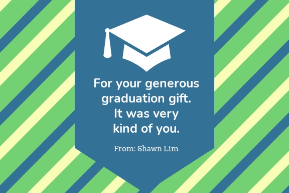Graduation Money Thank You Card Template Google Docs Illustrator 