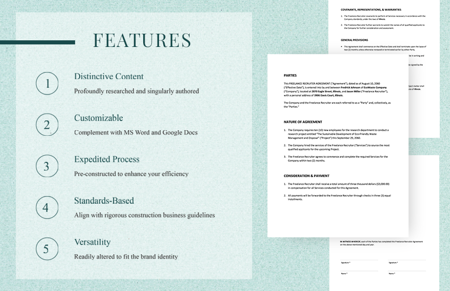 Freelance Recruiter Agreement Template Download In Word Google Docs 