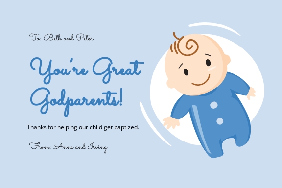 Christening Thank You For Coming Card Template Download In Word 