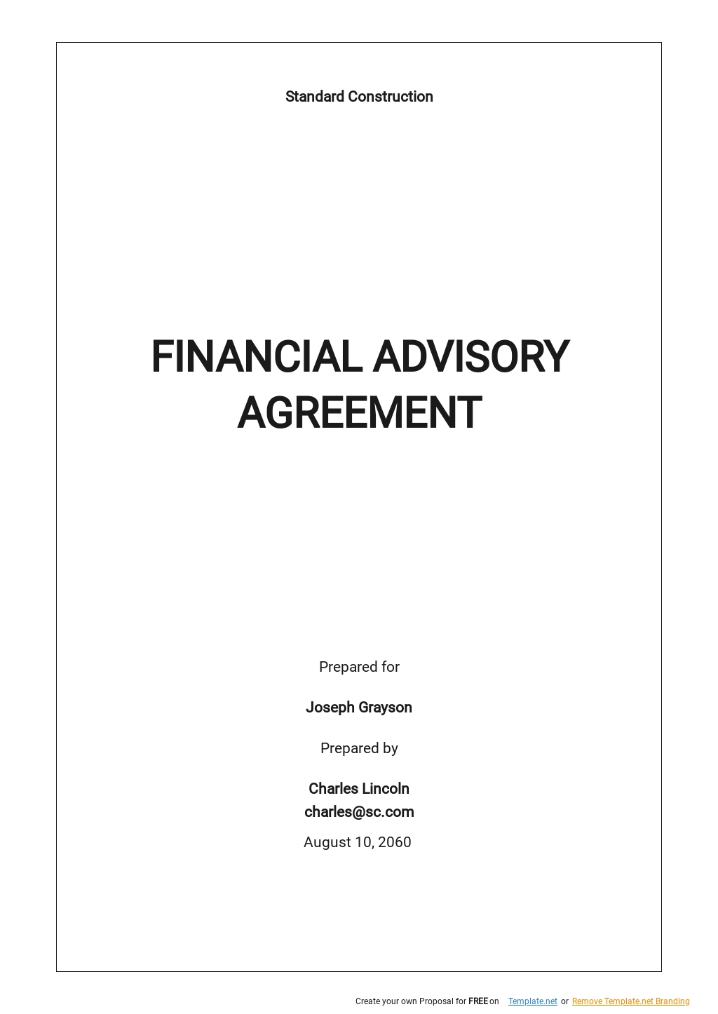 Non Profit Advisory Board Agreement Template Google Docs Word Apple 