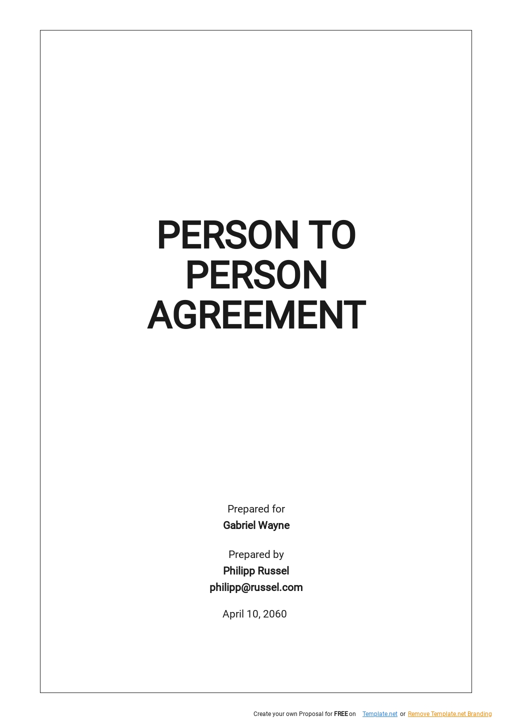 Person Word Templates Design Free Download Template