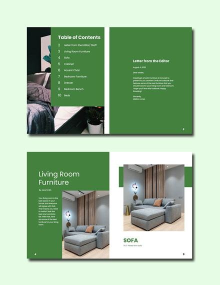 Furniturism Architecture Lookbook Template - InDesign, Word | Template.net