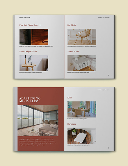 Free Furniture Sale Lookbook Template - InDesign, Word | Template.net