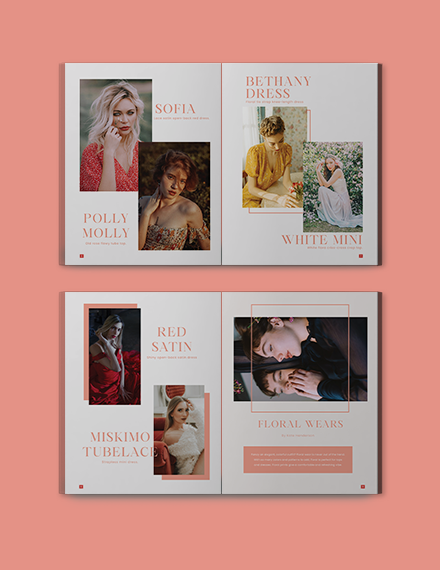 Free Rose Outfit Lookbook Template - InDesign, Word | Template.net