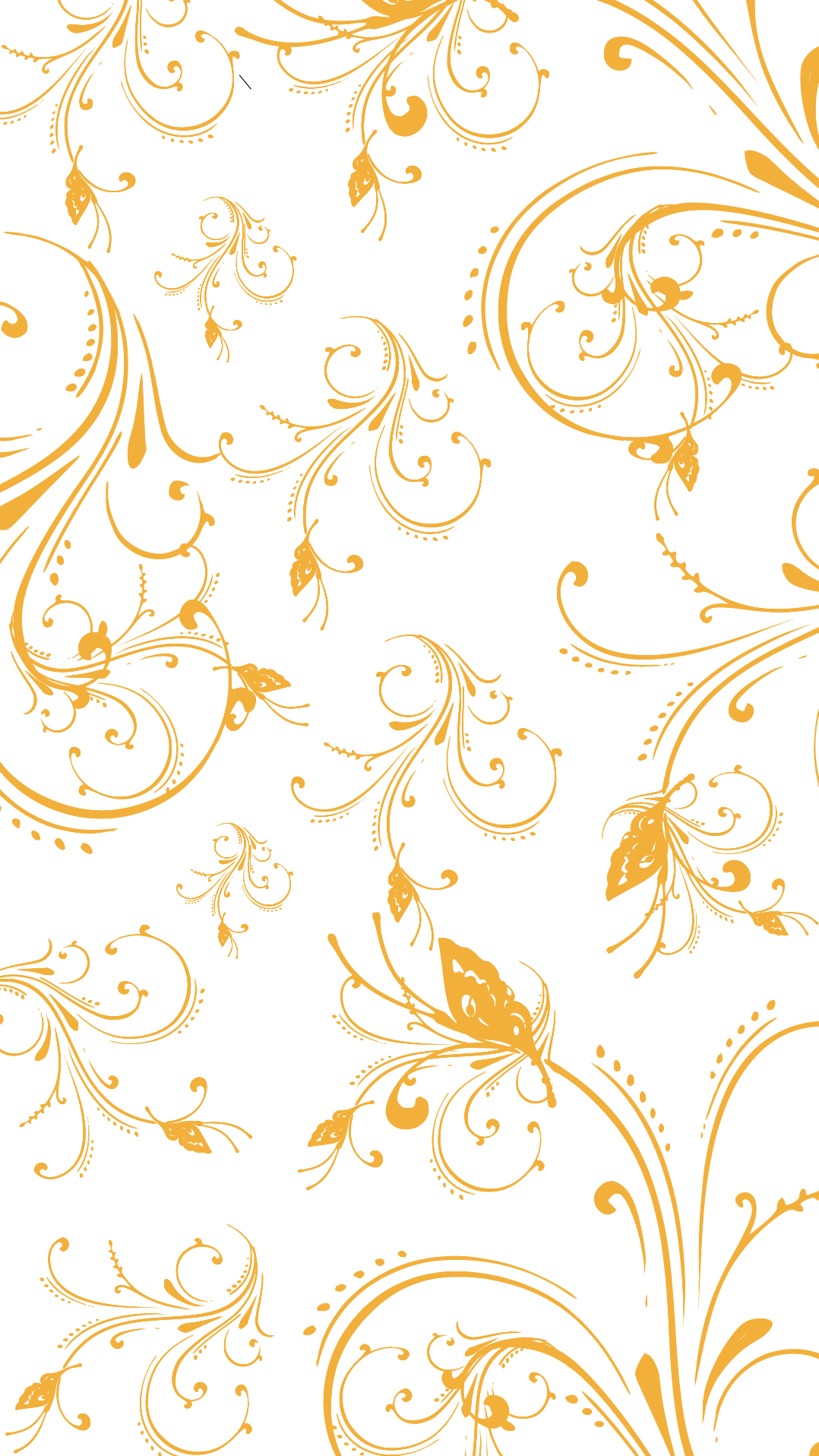 Gold Floral Pattern Wallpaper