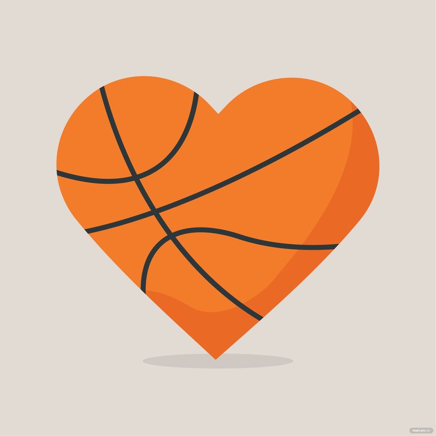 Free Basketball Heart Vector - EPS, Illustrator, JPG, PNG, SVG ...