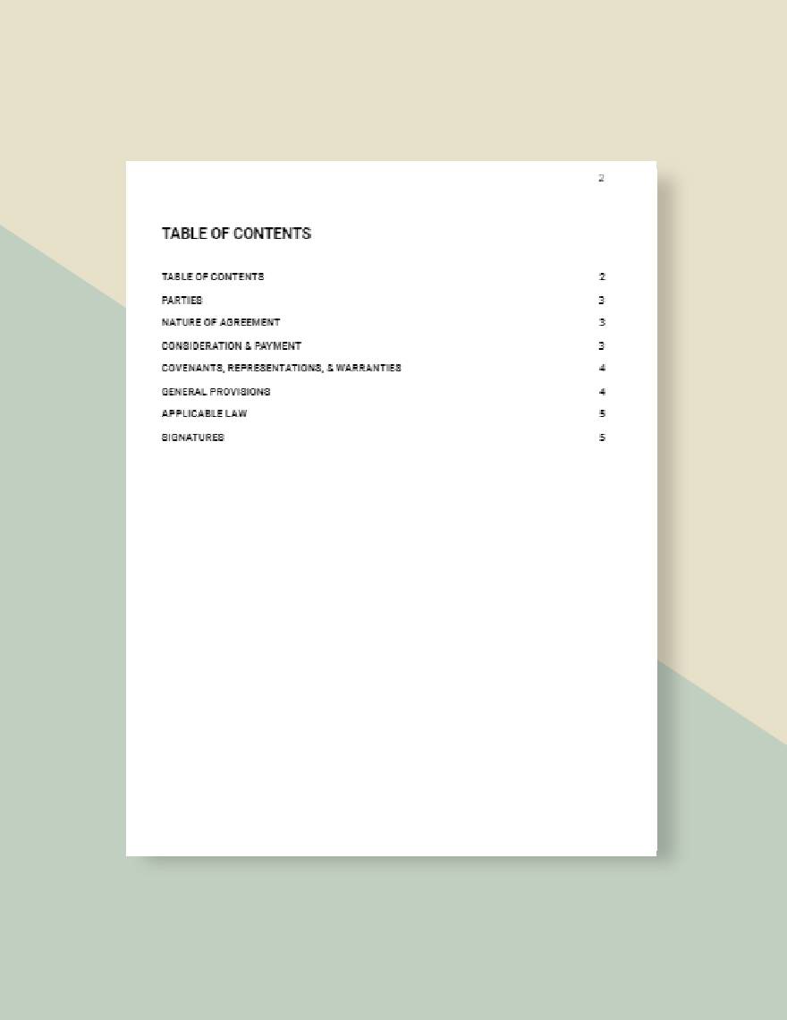 Blank Operating Agreement Template - Google Docs, Word, Apple Pages ...