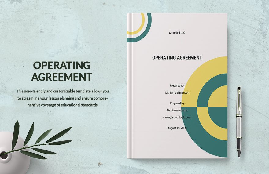 Blank Operating Agreement Template Download In Word Google Docs PDF 