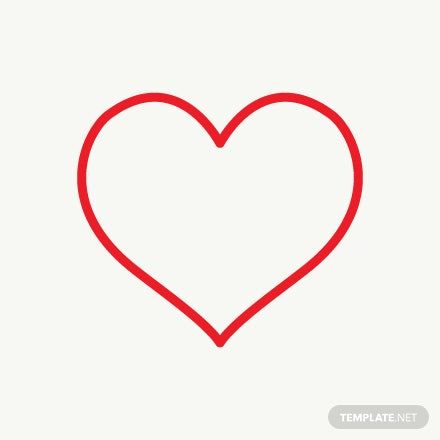 FREE Simple Heart Outline Vector in EPS, Illustrator, JPG, PNG, SVG ...