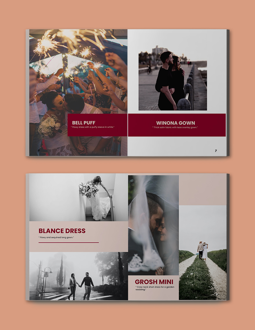 Creative Wedding Lookbook Template - InDesign, Word | Template.net