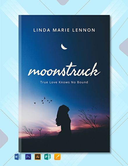 FREE Romance Book Cover Template Word DOC PSD InDesign Apple 