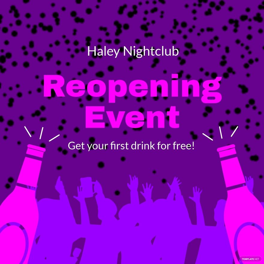 Free Reopening Event Ad Linkedin Post Download In PNG JPG Template