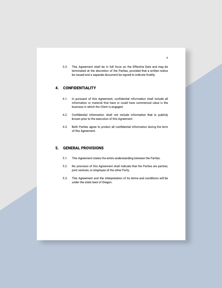 Social Media Confidentiality Agreement Template - Google Docs, Word ...