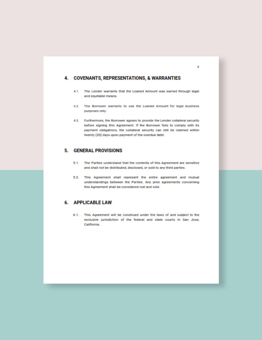 Finance Agreement Template - Google Docs, Word, PDF | Template.net