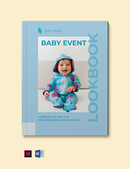 Retro Baby Lookbook Template - InDesign, Word | Template.net