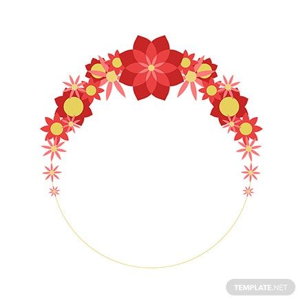 Free Round Floral Border Vector - Download in Illustrator, EPS, SVG ...