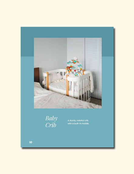 Baby Store Lookbook Template - InDesign, Word | Template.net