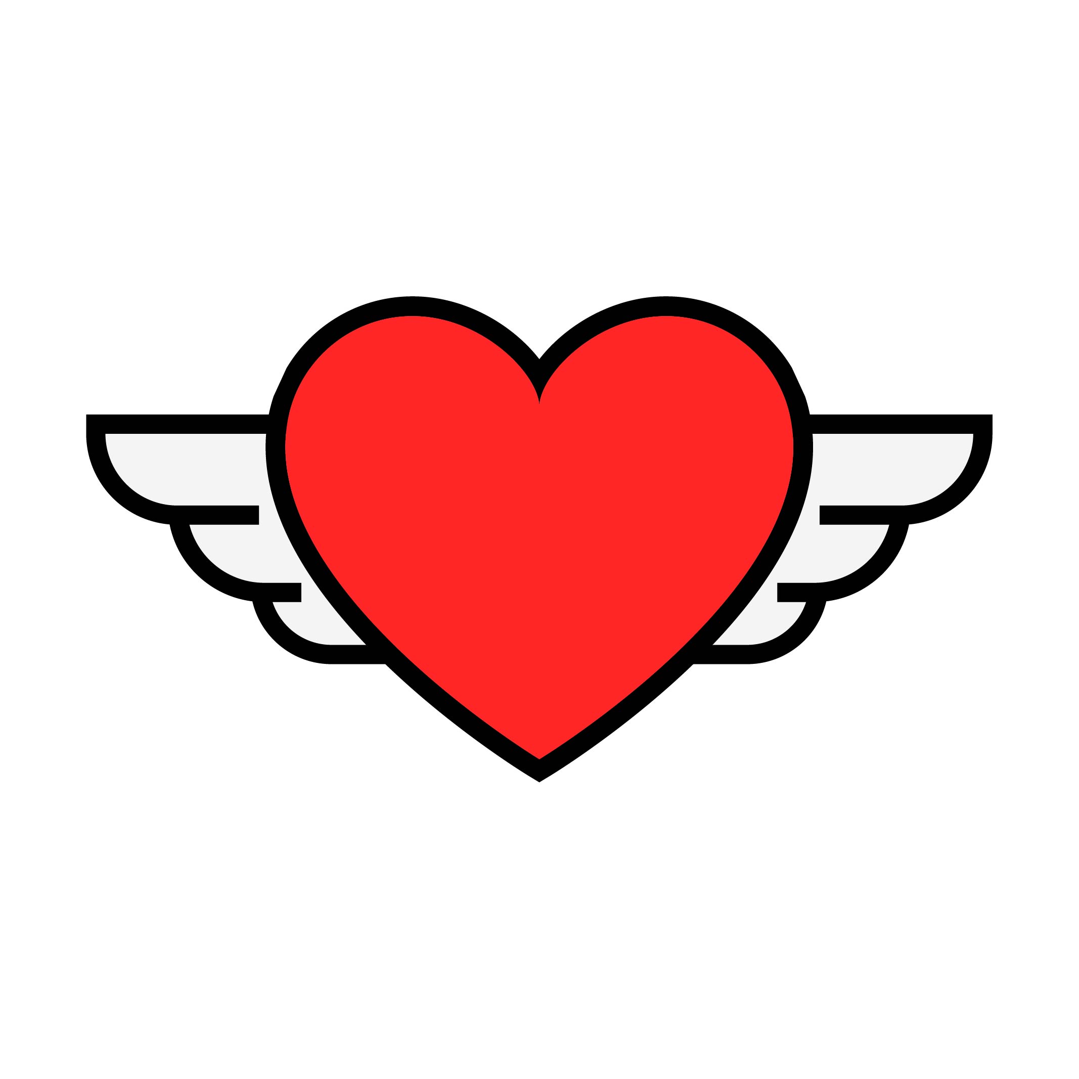Free Heart with Wings Clipart - EPS, Illustrator, JPG, PNG, SVG ...