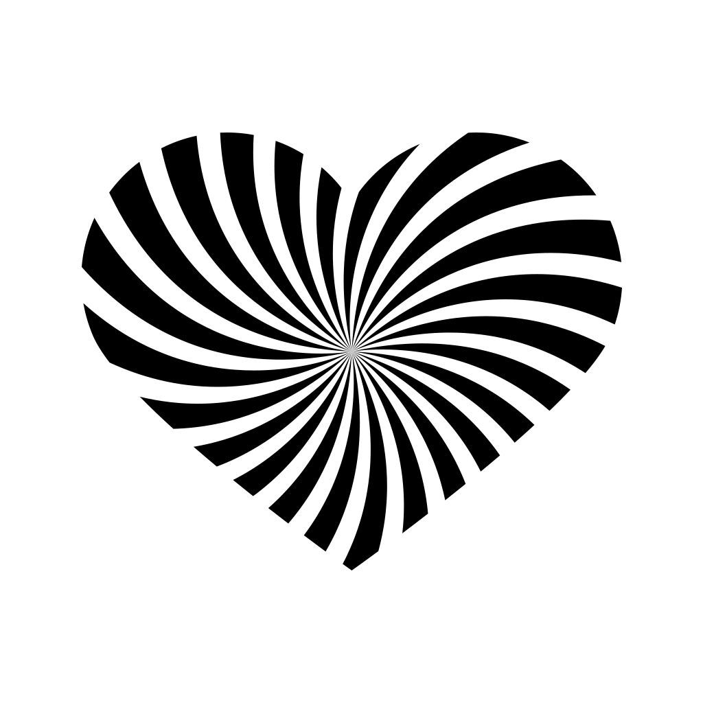 Free Swirl Heart Silhouette - EPS, Illustrator, JPG, PSD, PNG, SVG ...