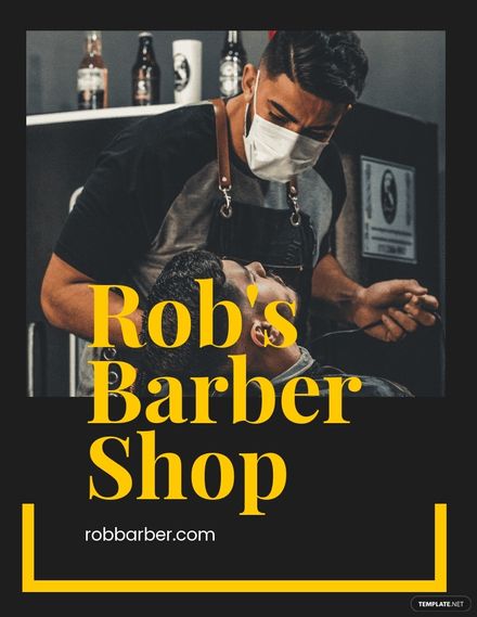 Barber Flyer Template Google Docs Word Apple Pages PSD Publisher 