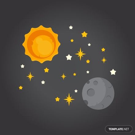 Free Moon and Stars Vector - EPS, Illustrator, JPG, PNG, SVG | Template.net