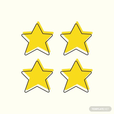 Free 4 Star Vector - EPS, Illustrator, JPG, PNG, SVG | Template.net
