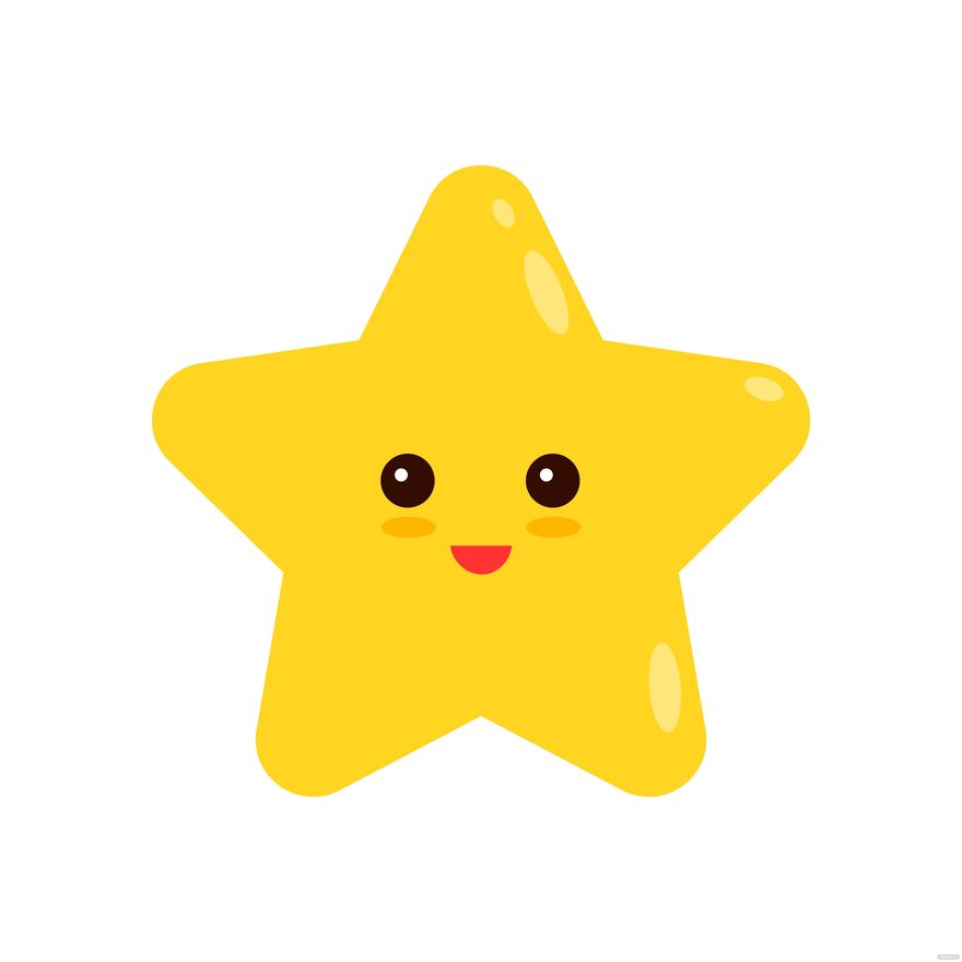 Free Cute Star Clipart - EPS, Illustrator, JPG, PNG, SVG | Template.net