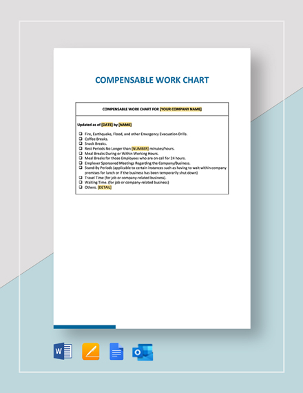 Restaurant Side Work Chart Template - Download in Word, Google Docs ...