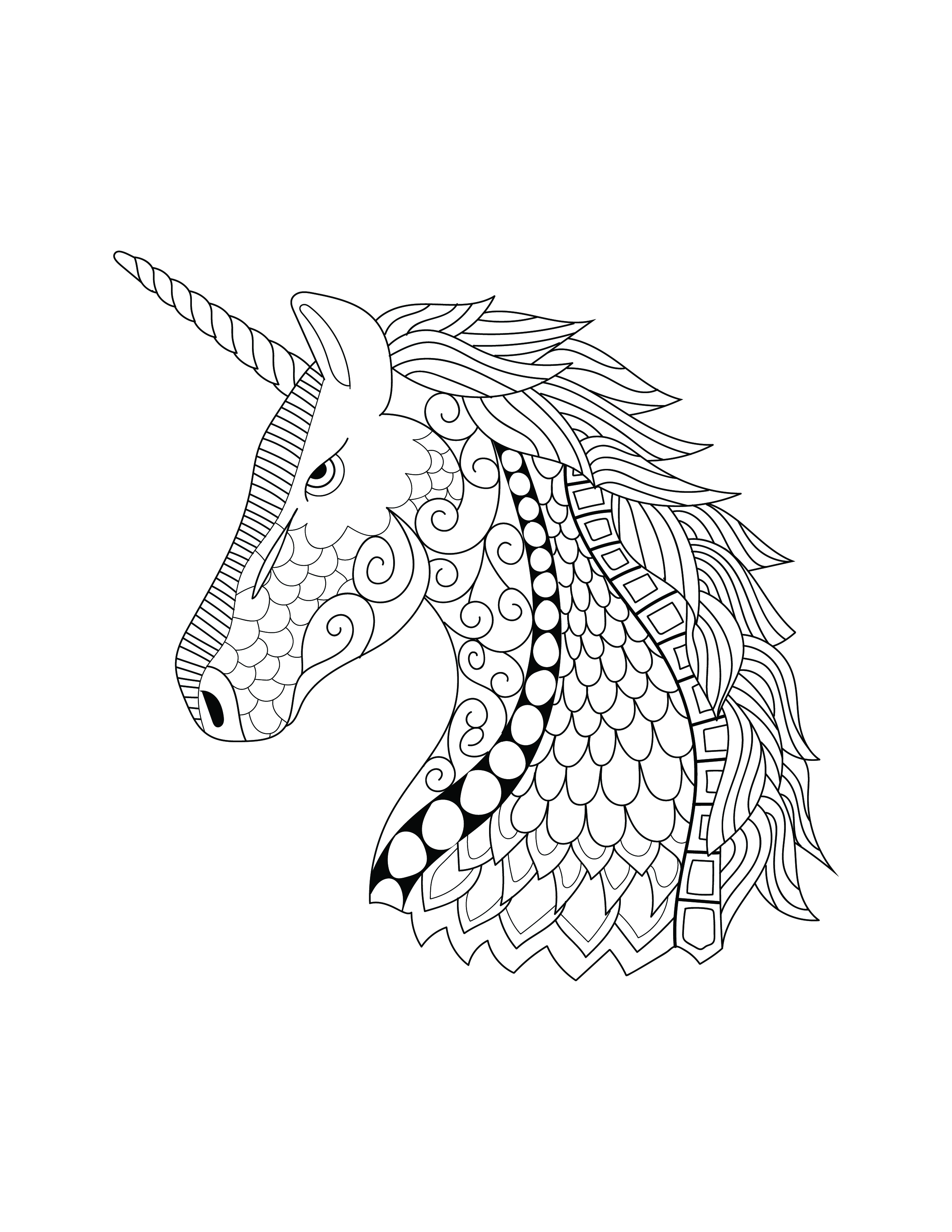 Unicorns Coloring Pages