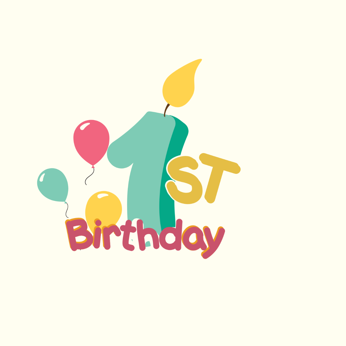 Free Birthday 1st To Customize Online Free Birthday 1st To Customize Online
