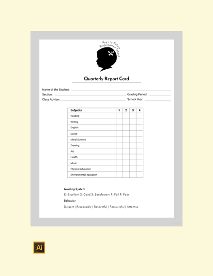Free Blank Report Card Template: Download 154+ Reports in Word, PDF ...