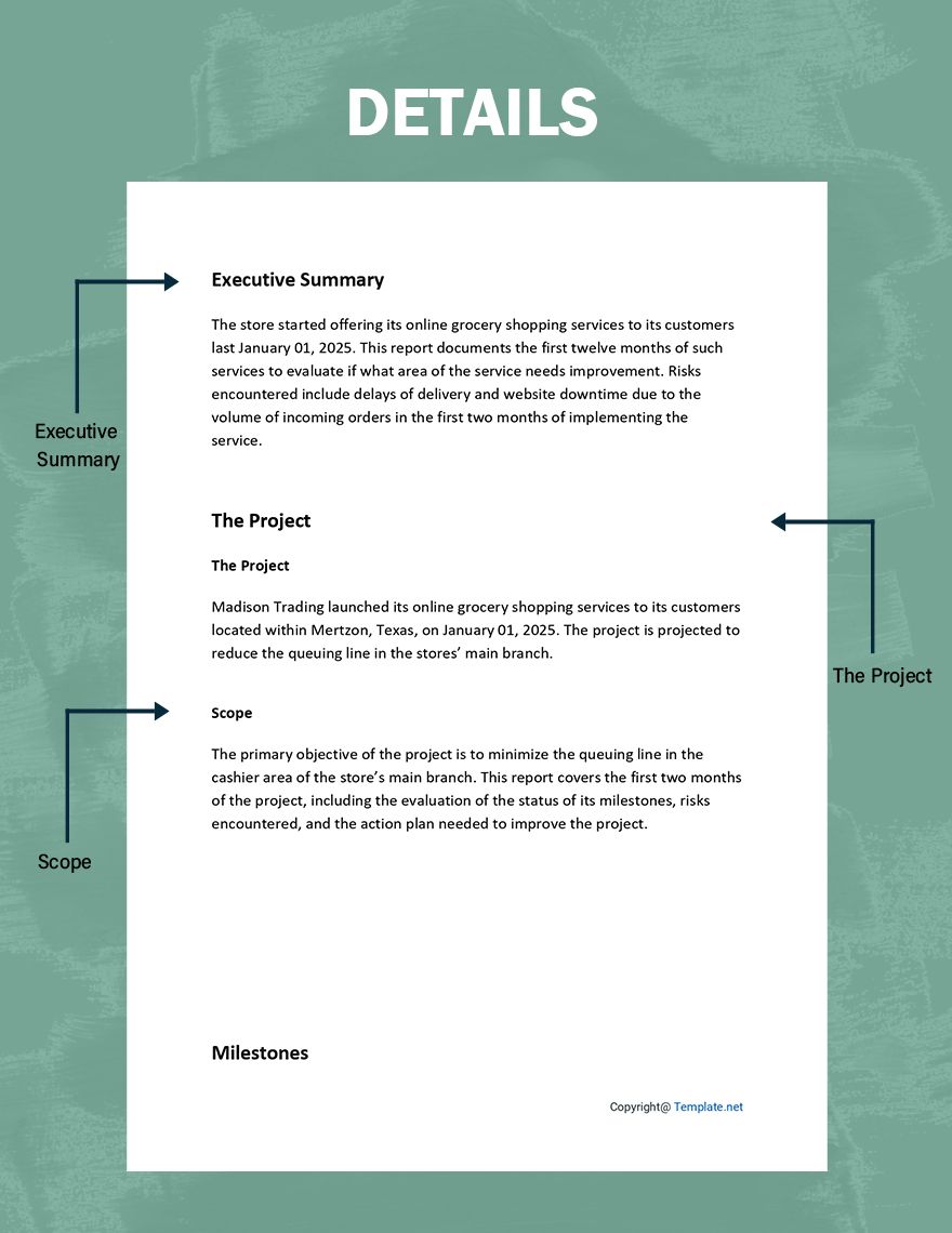 Simple Monthly Report Template - Google Docs, Word, Apple Pages ...
