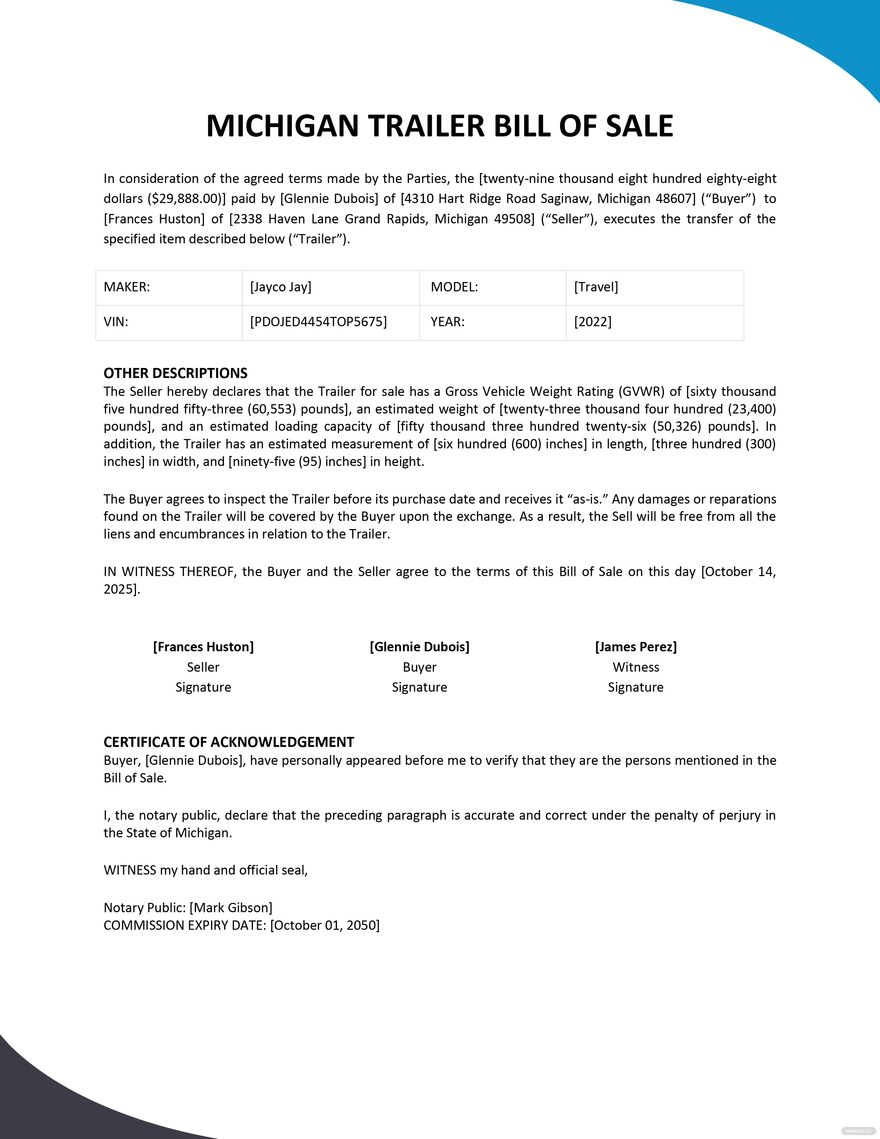 Michigan Templates Documents Design Free Download Template