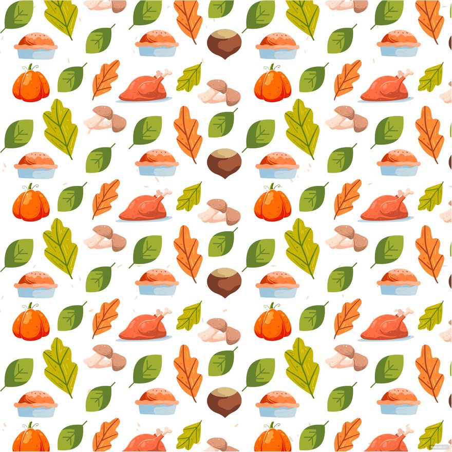 Free Thanksgiving Pattern Vector Template - Edit Online & Download ...