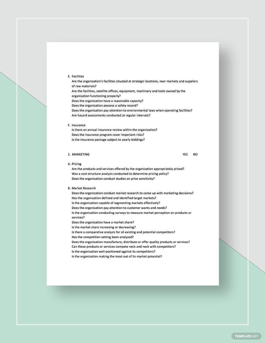 Safety Audit Checklist Template - Google Docs, Word, Apple Pages, PDF ...