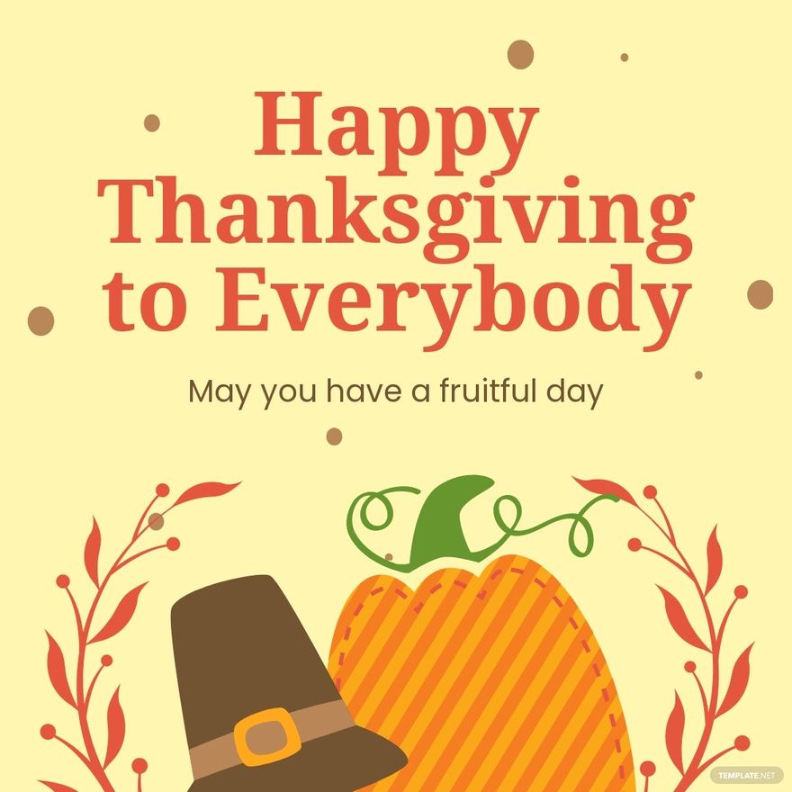 Free Happy Thanksgiving Instagram Post Template Template