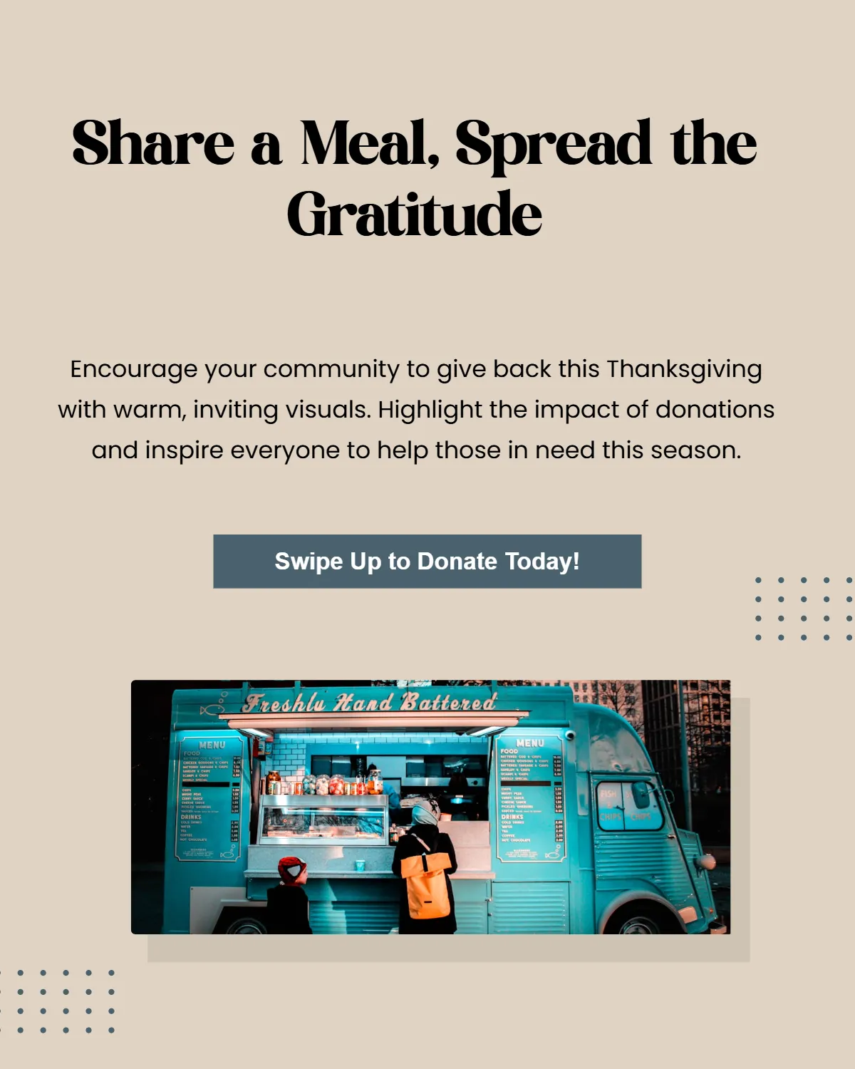Free Thanksgiving Food Drive Instagram Post Template Template